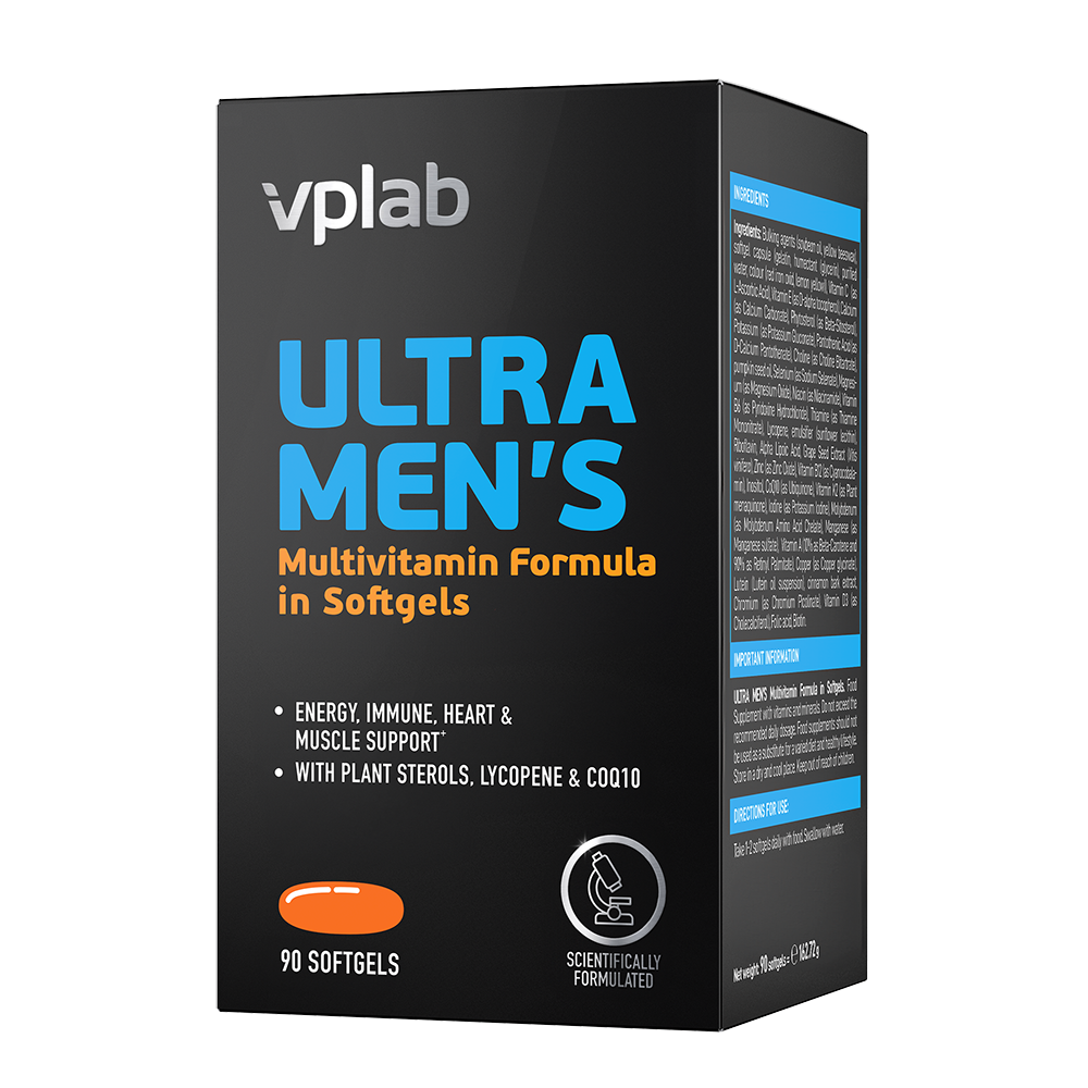 Vplab Nutrition | Ultra Men's Sport Multivitamin Formula | 90 Softgels